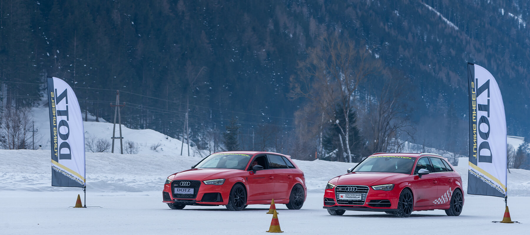 With more than 400 all-wheel hp on snow – a training with Reini Sampl